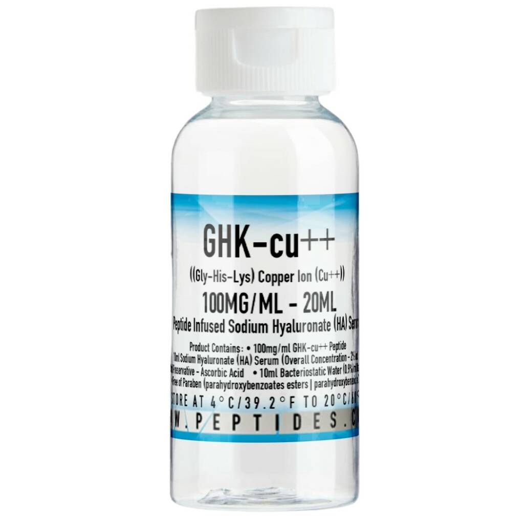 Buy GHK-cu 100mg/ml - 20ml ((Gly-His-Lys) Copper Ion (Cu++)) - Peptide ...